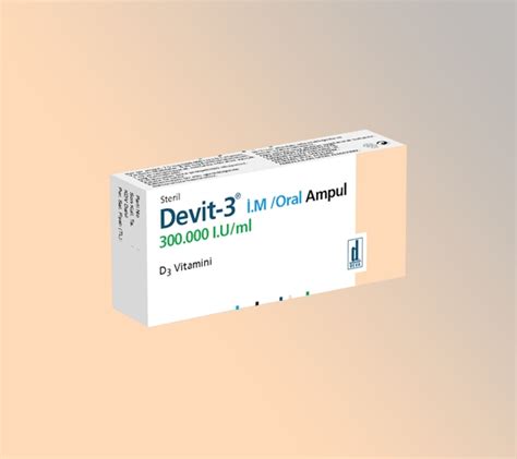 Devit 3 300000 Iu Oral Ampul Prospektüsü