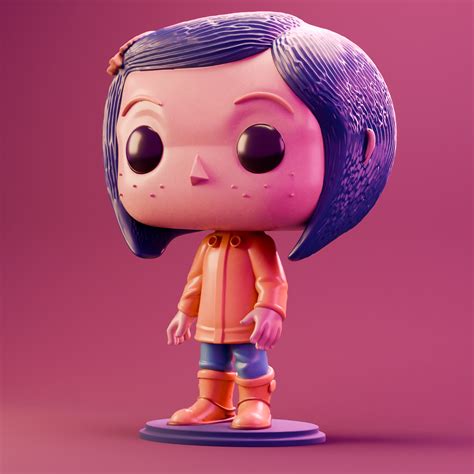 🎃 Coraline Chibi Halloween Edition・ Stl File For 3d Printing・cults