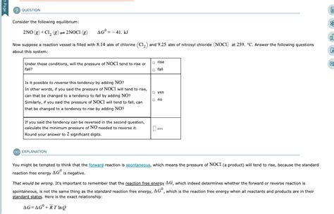 Solved Question Consider The Following Equilibrium Now