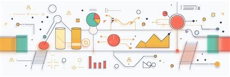 This Abstract Illustration Represents Data Analysis Growth And Progress It Features A Variet