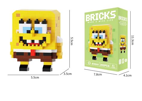 Spongebob Squarepants Spongebob Bricks Make A Wise Life Asia Exclusive Olympus Collectibles