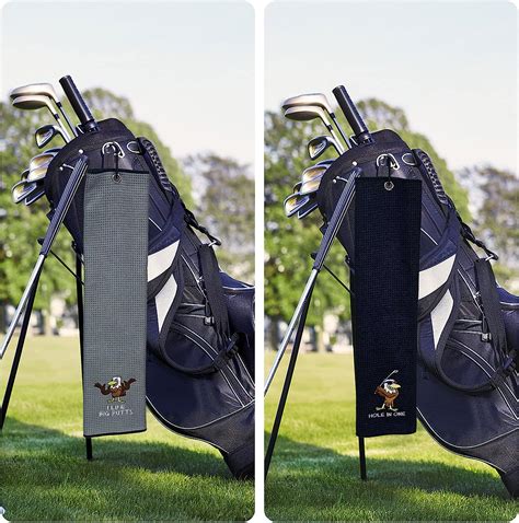 Review Ratcheter 2 Pack Trifold Golf Towel Set Microfiber Fabric