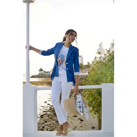 Sahariana Azul Capri Highly Preppy