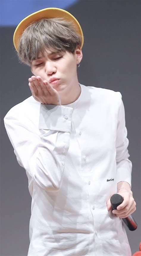 Suga Blowing Kisses Bts Yoongi Suga Bts Suga