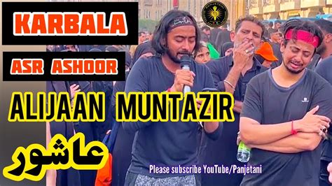 Garm Reti Pe Mein Girta Hoon Alijaan Muntazir Karbala Asr Ashoor