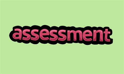 Assessment Writing Vector Design On A Green Background 15013605 Vector Art At Vecteezy