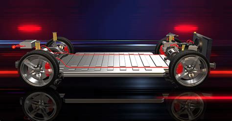 리튬 배터리 팩이 장착 된 일반 전기 자동차 지속 가능한 에너지 전기 자동차 대체 연료 자동차에 대한 스톡 사진 및 기타 이미지 전기 자동차 대체 연료 자동차 서스펜션