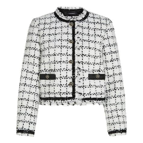 Bouclé Jacket Blackwhite Europa Art