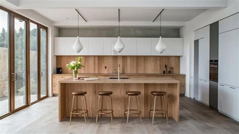 Wooden Oak Countertop With Free Space For Mounting A Product Or Layout