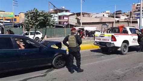 Moquegua Jóvenes Ebrios Se Estrellan Contra Patrullero De La Unidad De