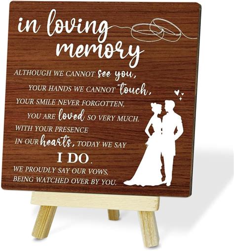 In Loving Memory Wedding Sign Wood Table Signs For Wedding