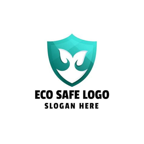 Premium Vector Eco Safe Gradient Logo Template