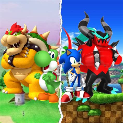 Bowser And Yoshi X Sonic And Zavok By Sonic X Yoshi On Deviantart