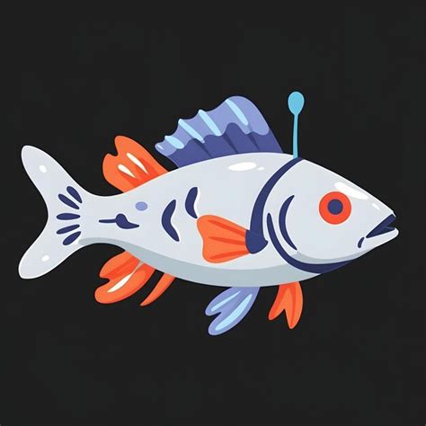 Premium Photo Fish Flat Vector