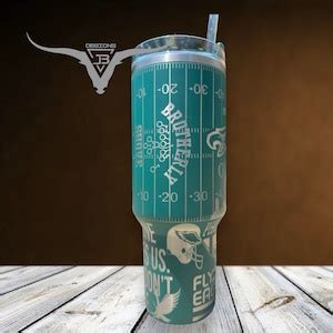 Philadelphia Eagles Laser Engraved Tumbler Etsy
