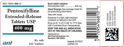 Pentoxifylline Package Insert
