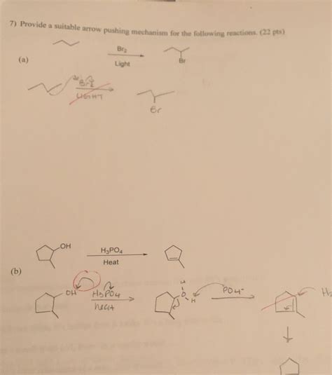 [Solved] Please help me with the arrow pushing mechanism with an explanation... | Course Hero
