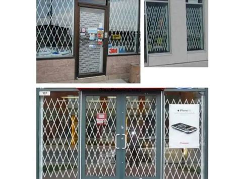 Folding Gate For Storefront Security Glassessential