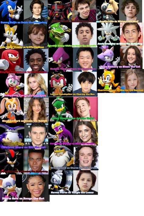 What If Sonic The Hedgehog Cast Remake By Dixonjaveon812 On Deviantart