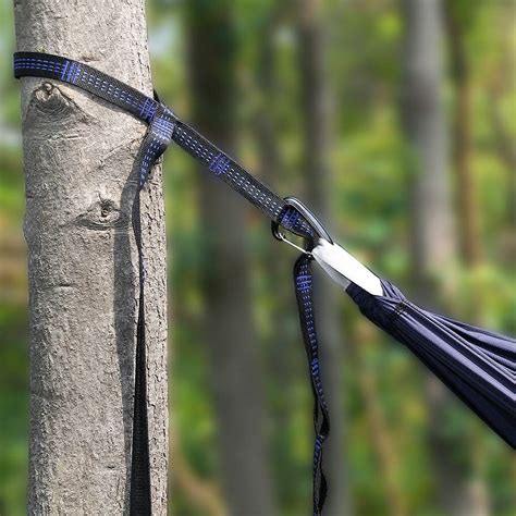 Nylon Camping Hammock With Tree Straps And Carabiner Clips Sunyear