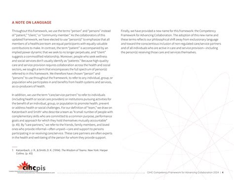 Cihc Competency Framework For Enhancing Collaborationpdf