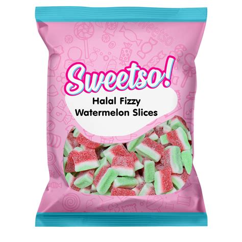 Halal Fizzy Watermelon Slices 1kg Stocktons Wholesale Sweets