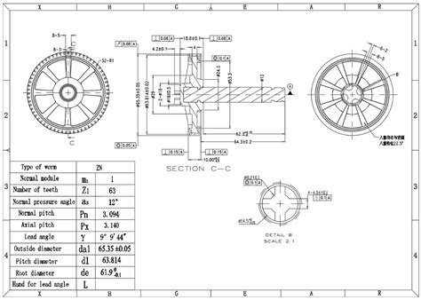 Helical Gear Sketch