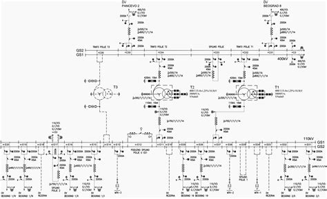 Schematic Diagram Of Electric Substation