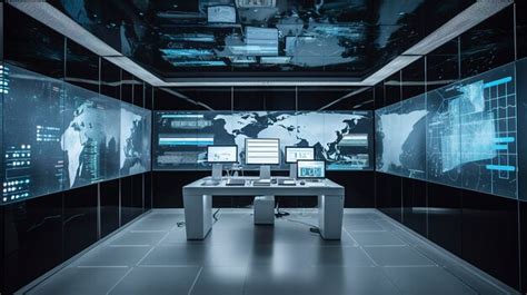 A Photo Of A Big Data Analytics Center Premium Ai Generated Image