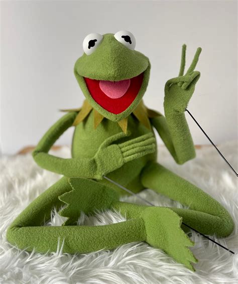 Kermit The Frog Puppet Replica Hand Puppet Muppet 11 40 Off
