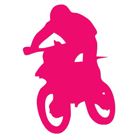 Dirt Bike Motocross Vinyl Decal Sticker 3 Sizes 9 Solid Colors