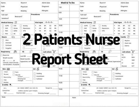 Pin On Nurse Brain Sheet
