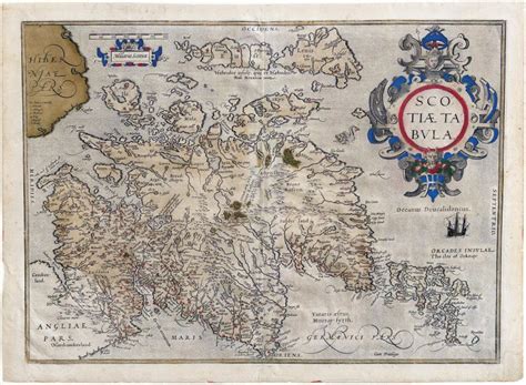 Sold At Auction Abraham Ortelius Ortelius Map Of Scotland