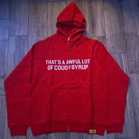 Coughsyrup Sweaters Thats A Awful Lot Of Cough Syrup Zip Up Hoodie
