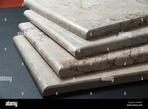 marble tiles selection with different profiles and finishing stock