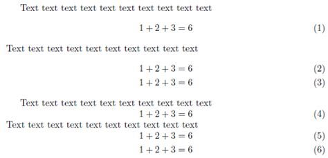 spacing how can i decrease spaces between equations tex latex