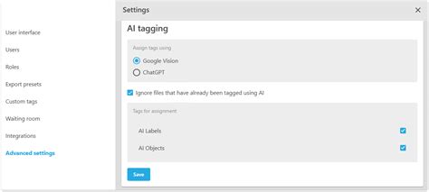 Webassigndialogsettings Daminion