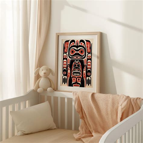 Printable Indigenous Bear Native Art Pacific Northwest Formline Art