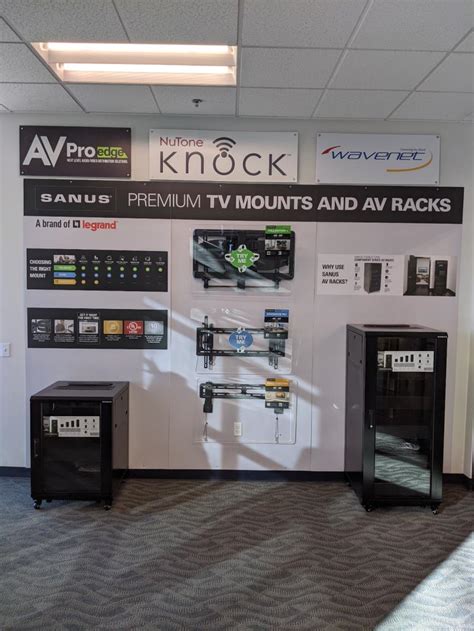 Our Sanus Working Display Wall Is Up Incredible Mounts And Awesome Av Racks For Production And