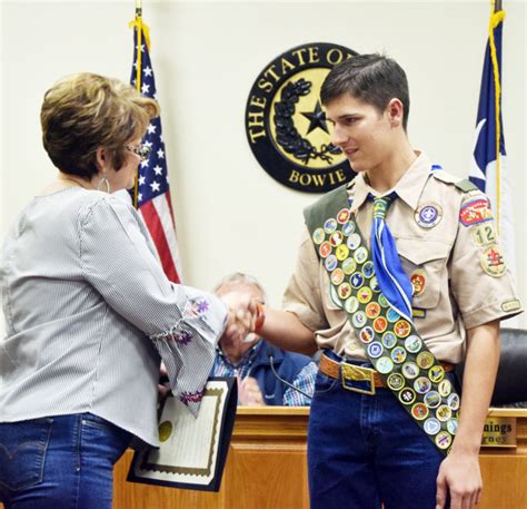 Earp Honored With Eagle Scout Proclamation Bowie News