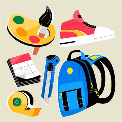 Free Vector Flat Back To School Elements Collection