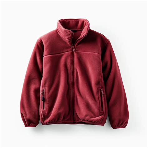 Premium Photo Fleece Jacket On White Background
