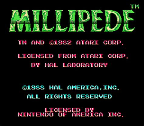 Millipede Usa Rom