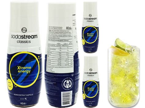 3x Syrop Sodastream Xtreme Energy Energetyk Do Saturatora 9l Napoju Z