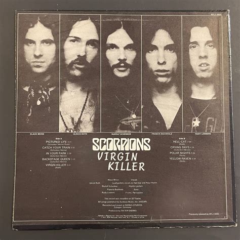 Scorpions Virgin Killer Lp Used Vinyl Command