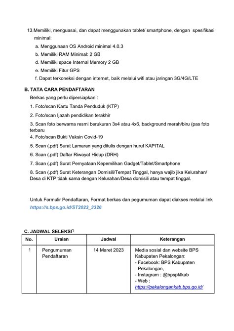 Terbaru Lowongan Kerja Badan Pusat Statistik Bps