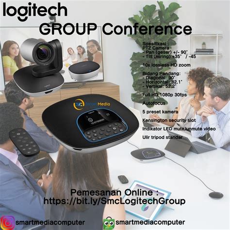 Jual Webcam Logitech Group Video Conference Shopee Indonesia