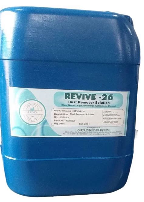 Clear Liquid Revive 26 High Performance Rust Remover Chemical At ₹ 250