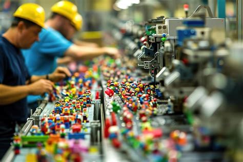 Premium Photo Toy Production Factory With Assembly Lines With