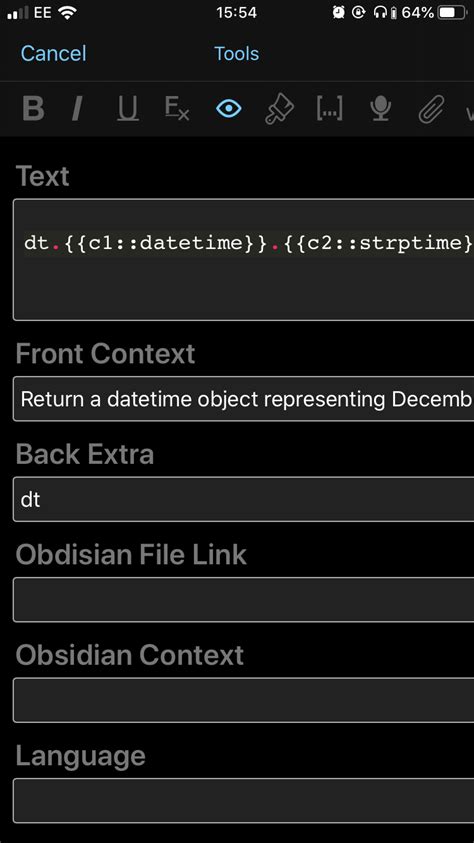 Typeclozetext Area Not Showing On Anki Ios App Help Anki Forums